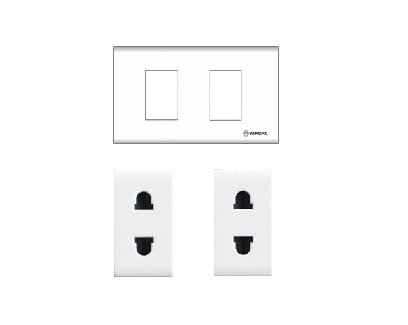 Ổ cắm điện âm sàn SINO 2 ổ cắm 3 chấu 16A