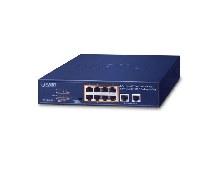 PLANET GSD-1008HP Switch PoE 8 port 10/100/1000Mbps