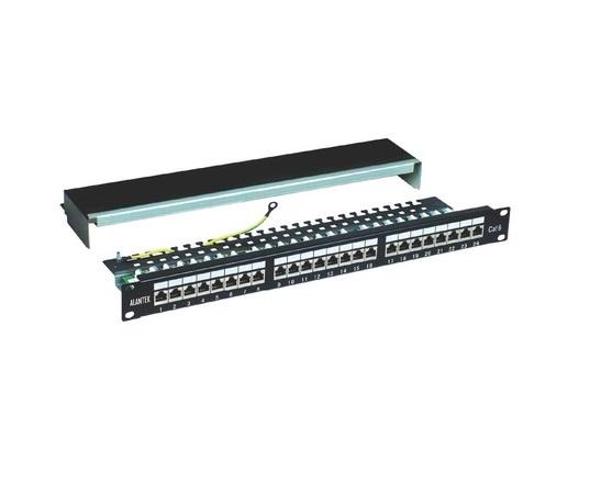 Patch Panel 24 port Cat6 LS-PP-24P-E-LWM + LS-MJ-UC6-WH-ERI