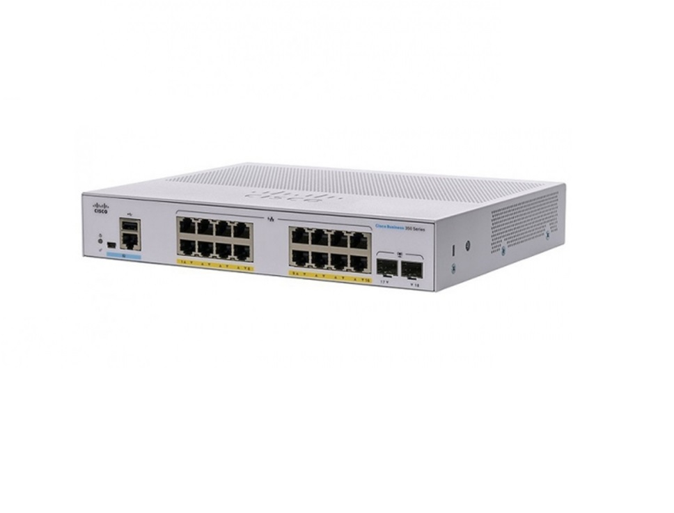 CBS250-16P-2G-EU, Switch Cisco 16 port PoE 120W, 2 SFP
